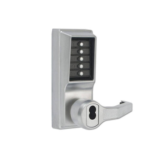 Simplex - LL1076 - Mechanical Pushbutton Cylindrical Lever Lock with C ...