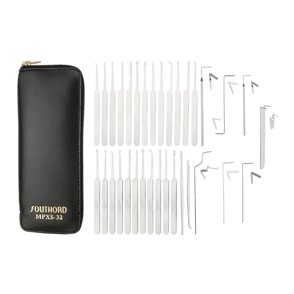 SouthOrd - MPXS-32 - Deluxe Lock Pick Set - 32 Pieces – Locksmith Keyless