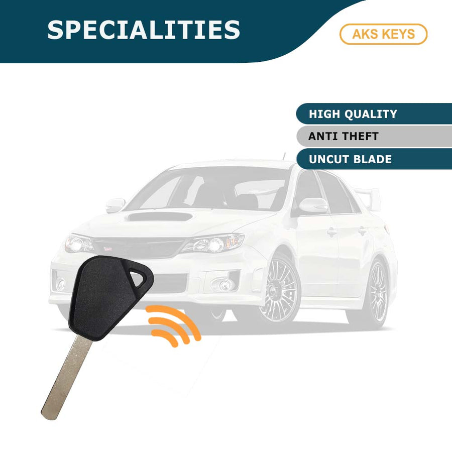2008 - 2012 Subaru Transponder Key - 4D62 - High Security - DAT17T13 ...