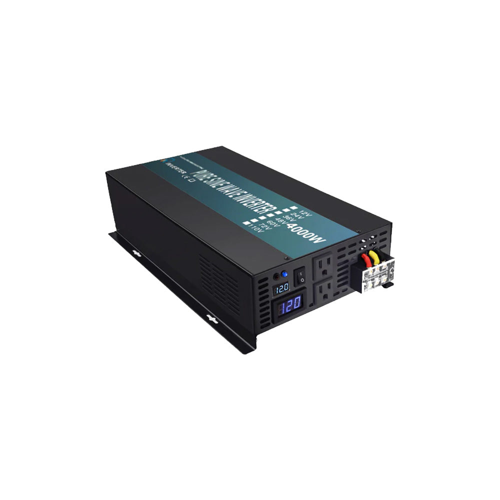 RBP - 4000W Power Inverter 12VDC to 120VAC Pure Sine Wave High Frequen ...