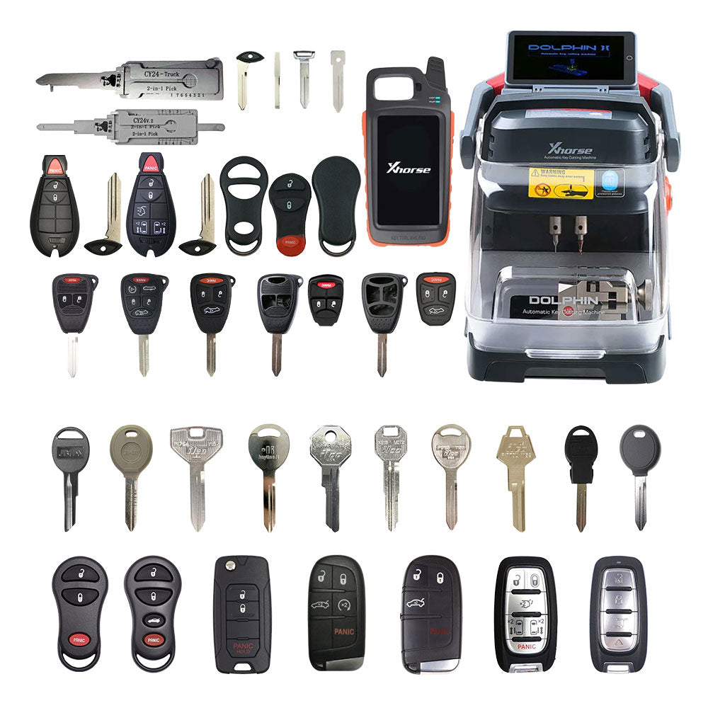 Chrysler Starter Pack Bundle with Xhorse XP-005L Key Cutting Machine ...