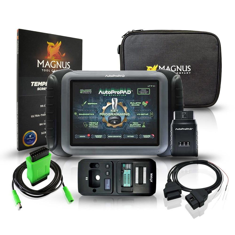 XTOOL AutoProPad G3 Evolution Bundle with KC501, 8" Screen Protector ...