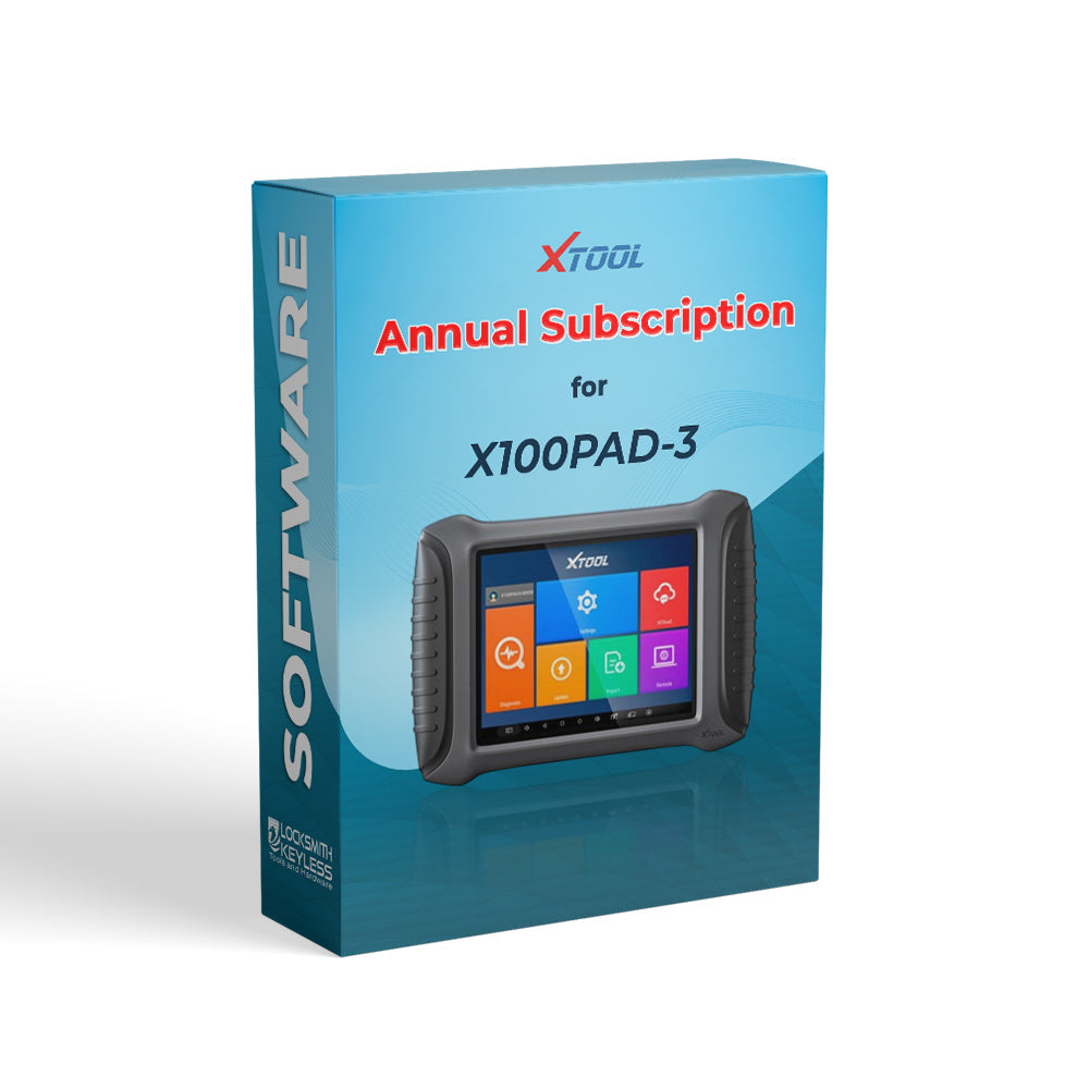 XTOOL 1 Year Subscription for X100 PAD3 Advanced Key Programmer and Im ...