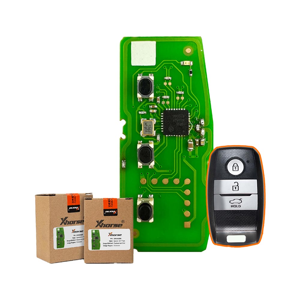 Xhorse XZKA83EN Hyundai / Kia Smart Key 3 Buttons PCB Board for VVDI K ...