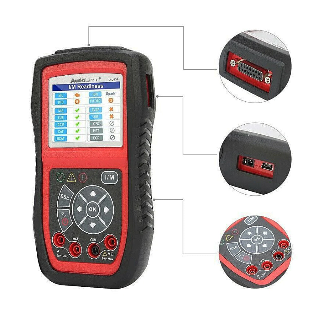 Autel AutoLink AL539 OBD2/EOBD/CAN Code Scanner and Electrical Testing