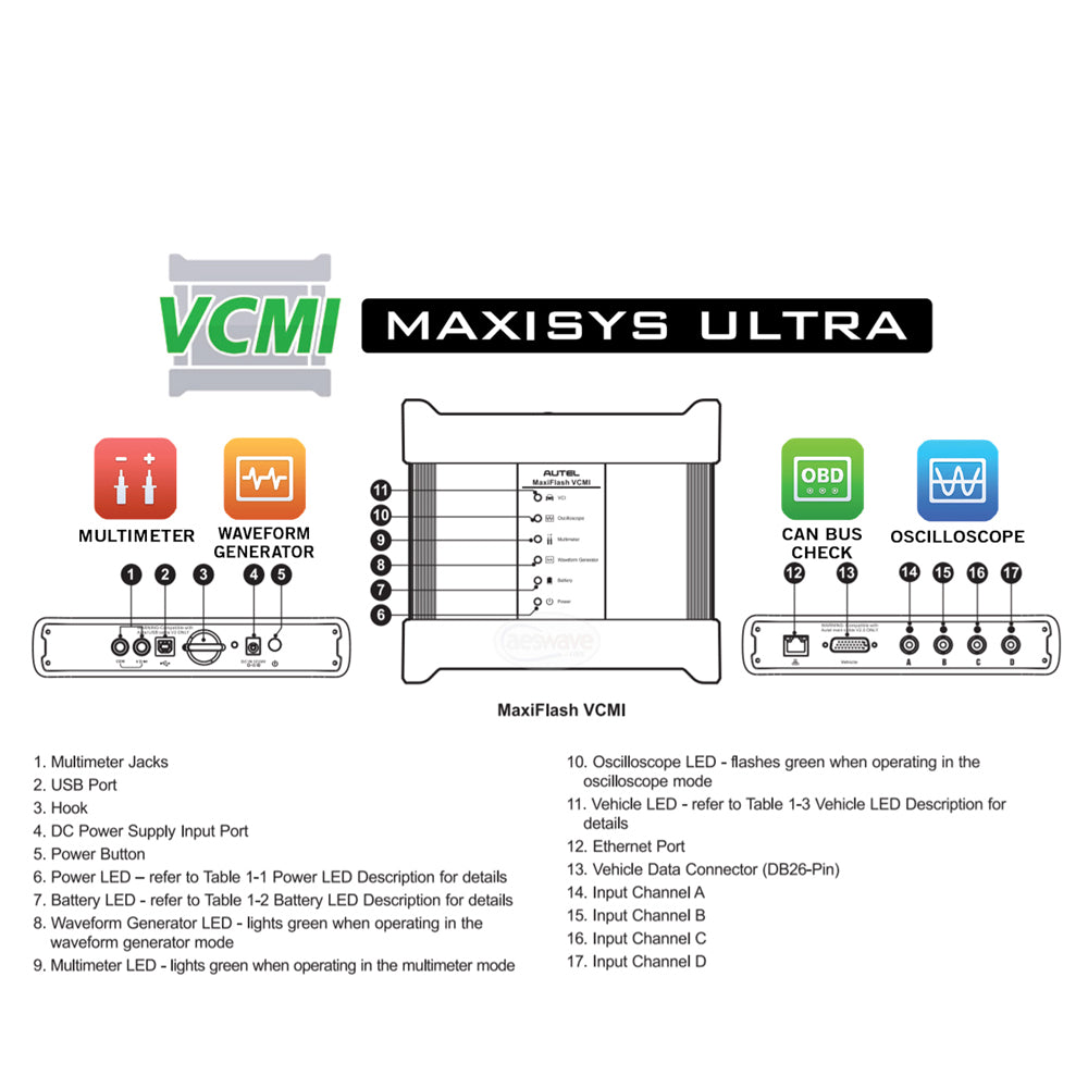 Autel - MaxiSys Ultra Automotive Diagnostic Tablet With Advanced MaxiF