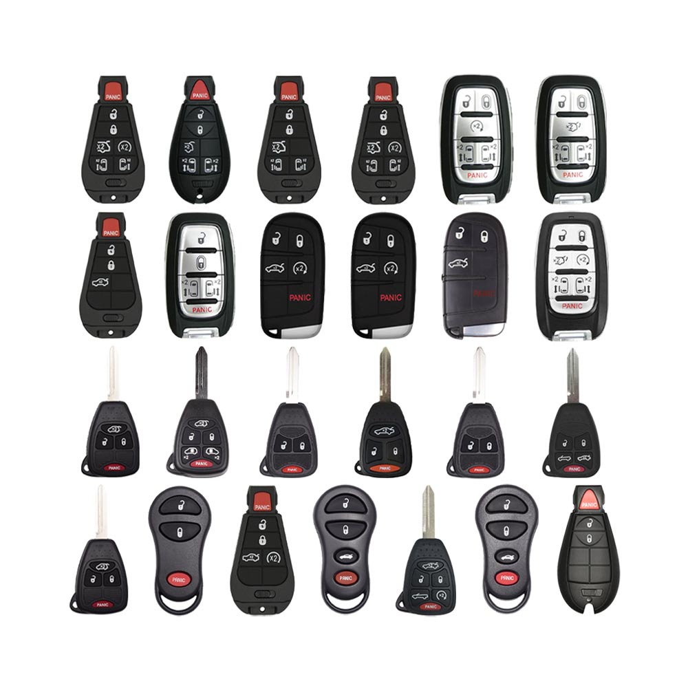 AKS KEYS Aftermarket 25 Chrysler Keys Bundle – Locksmith Keyless
