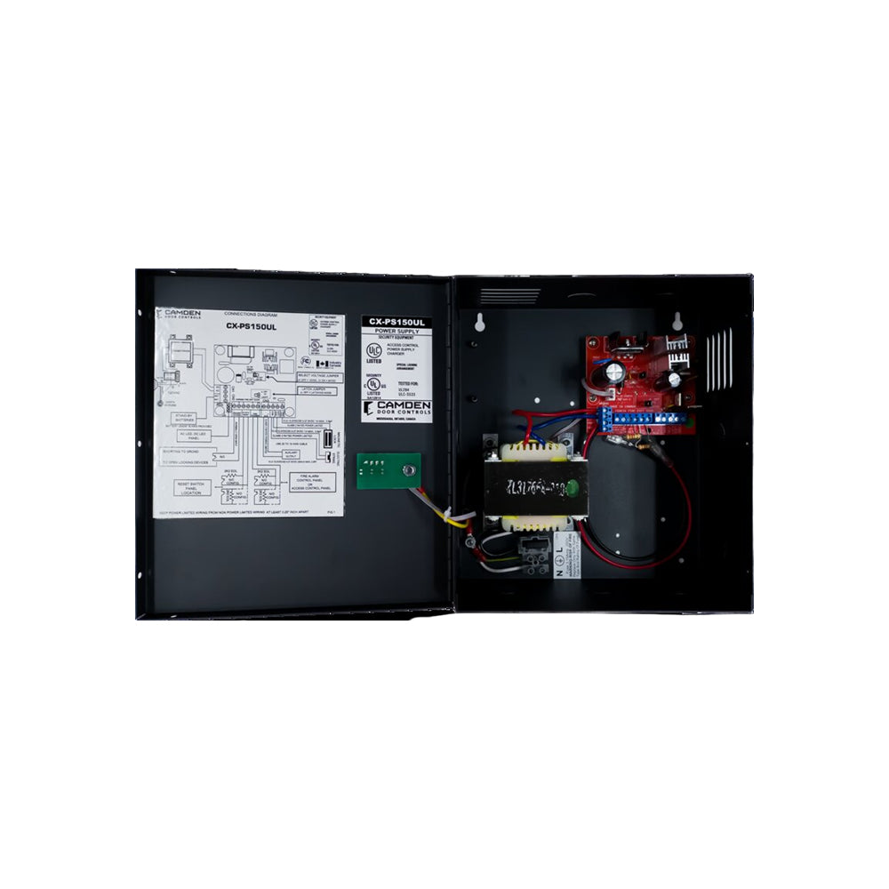 Camden CX-PS150UL 1.7 Amp Power Supply and Cabinet 12/24V DC selectabl ...