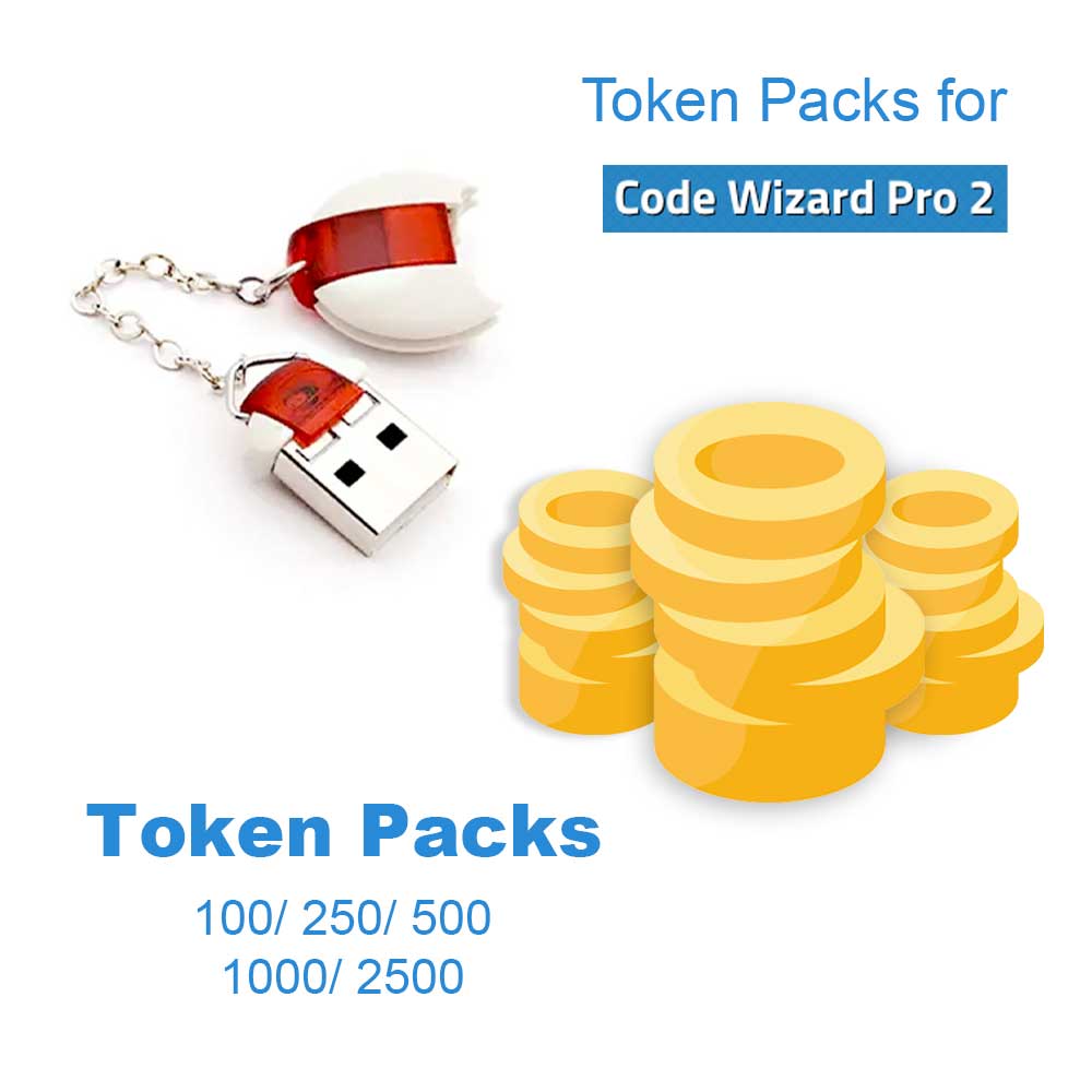 Code Wizard Pro 2 Token Packs 100/250/500/1000/2500 ( Machine Sold Sep ...