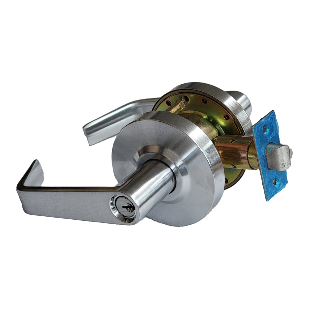 Lever Set Handle - 2-3/4 - Satin Chrome - Entrance - Grade 2 ...