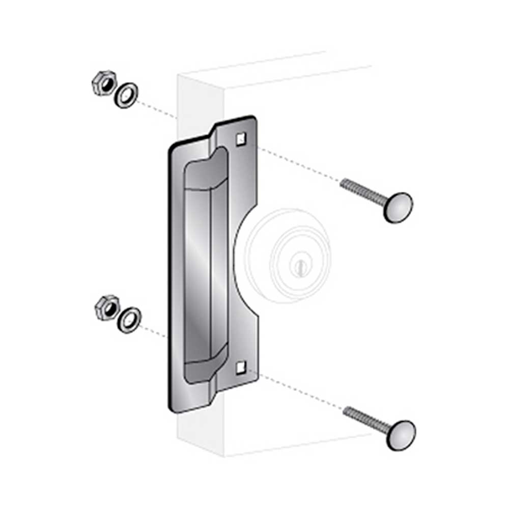 Entry Armor Latch Protector- 7" Center Rose (ELP-210-AL) – Locksmith ...