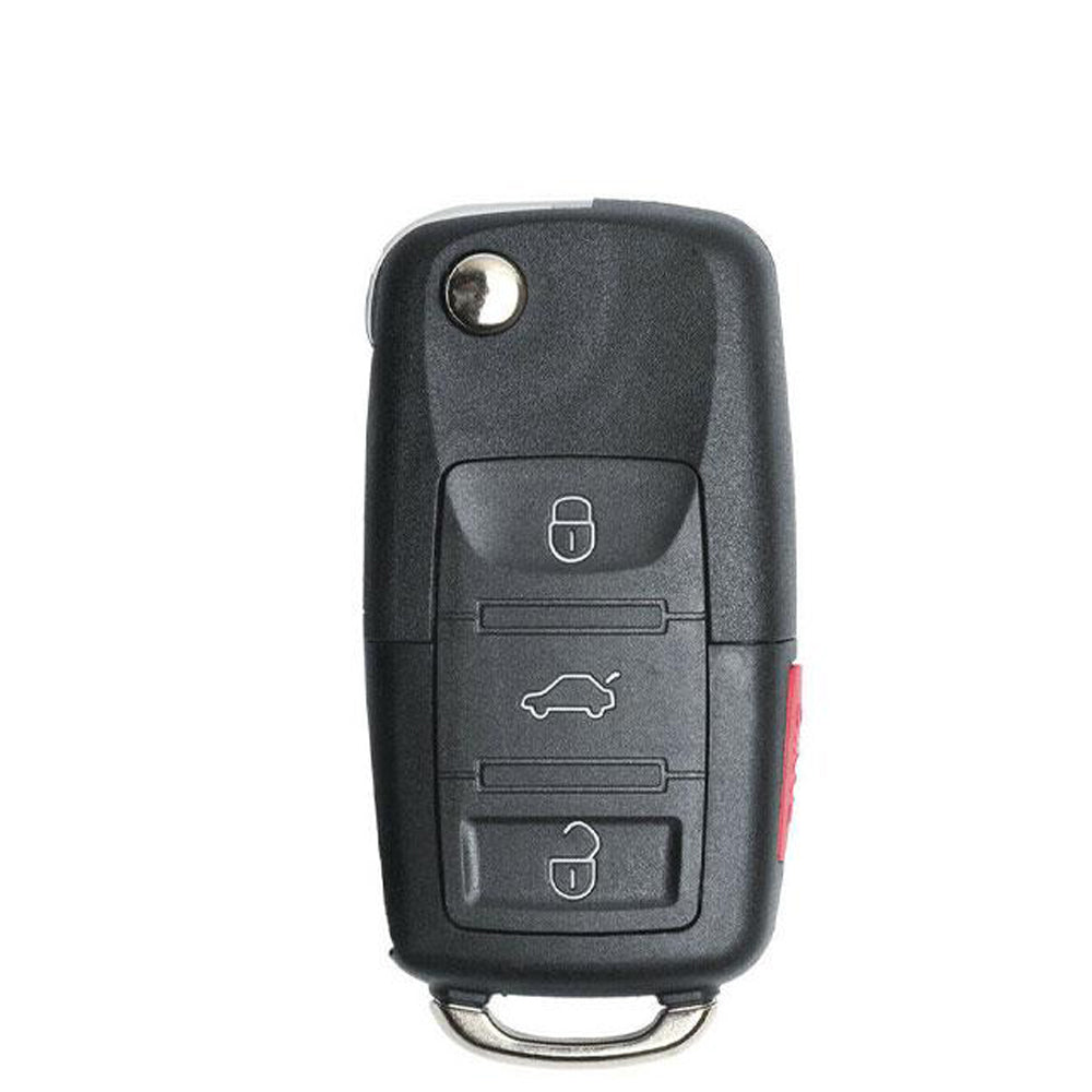 KEYDIY - VW Style 4 Buttons Universal Key Fob - Black (B01-3-1 ...