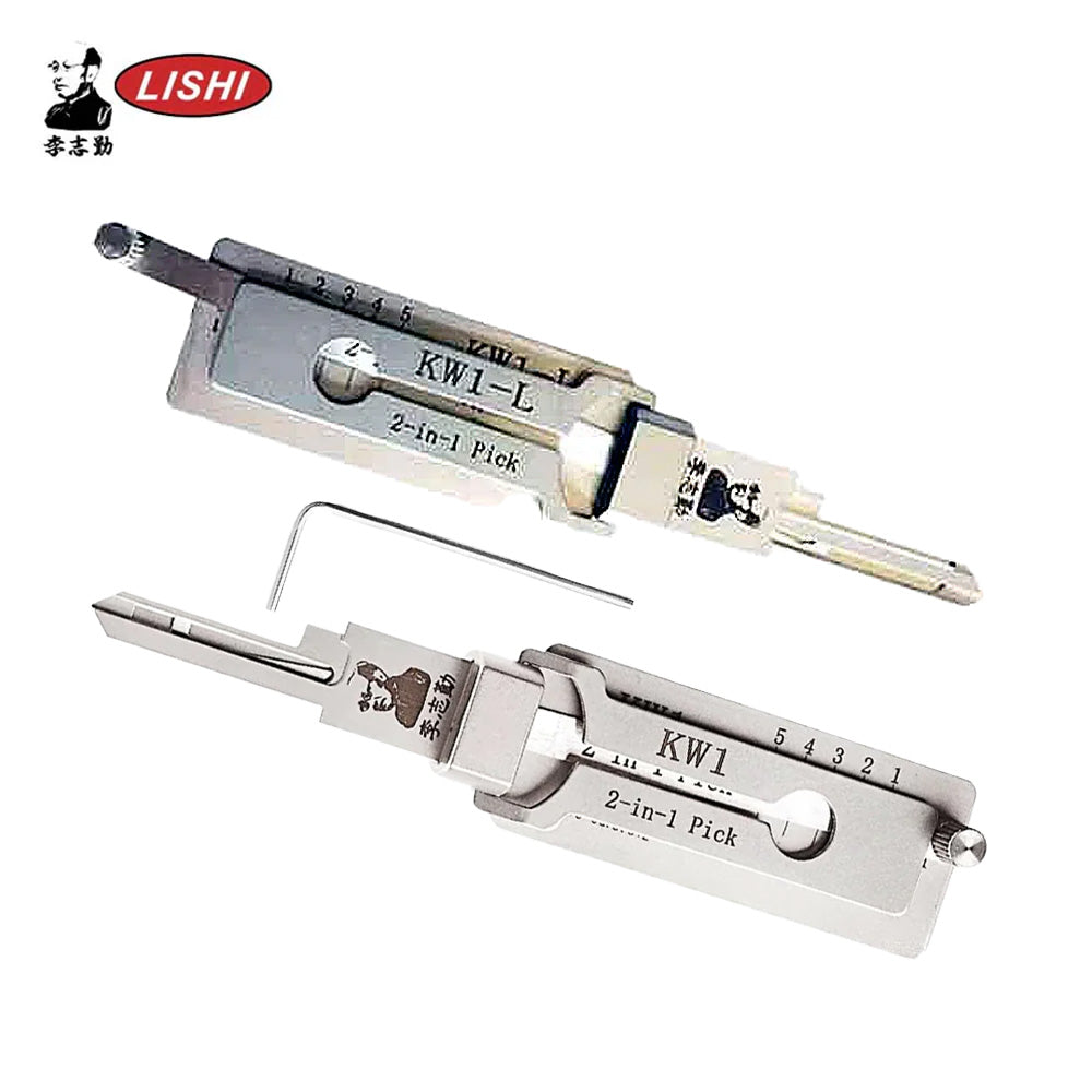 Original Lishi KW1 Anti Glare 2-in-1 Pick and Decoder Bundle
