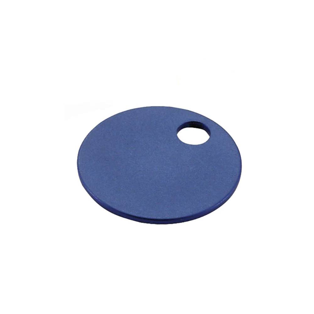 Lucky Line - 25630 - Blue - 1 1/4" Aluminum Key Tags - 100 Pack ...