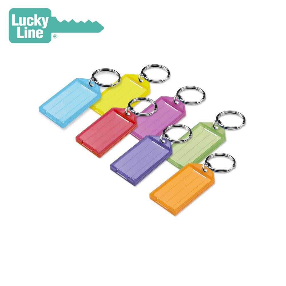 Lucky Line - 60502 - Key Tag with Open/close flap & Split Ring - Assor
