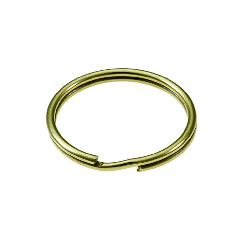 Lucky Line - 77402 - Brass-Plated Tempered Steel - 1" Split Key Rings ...