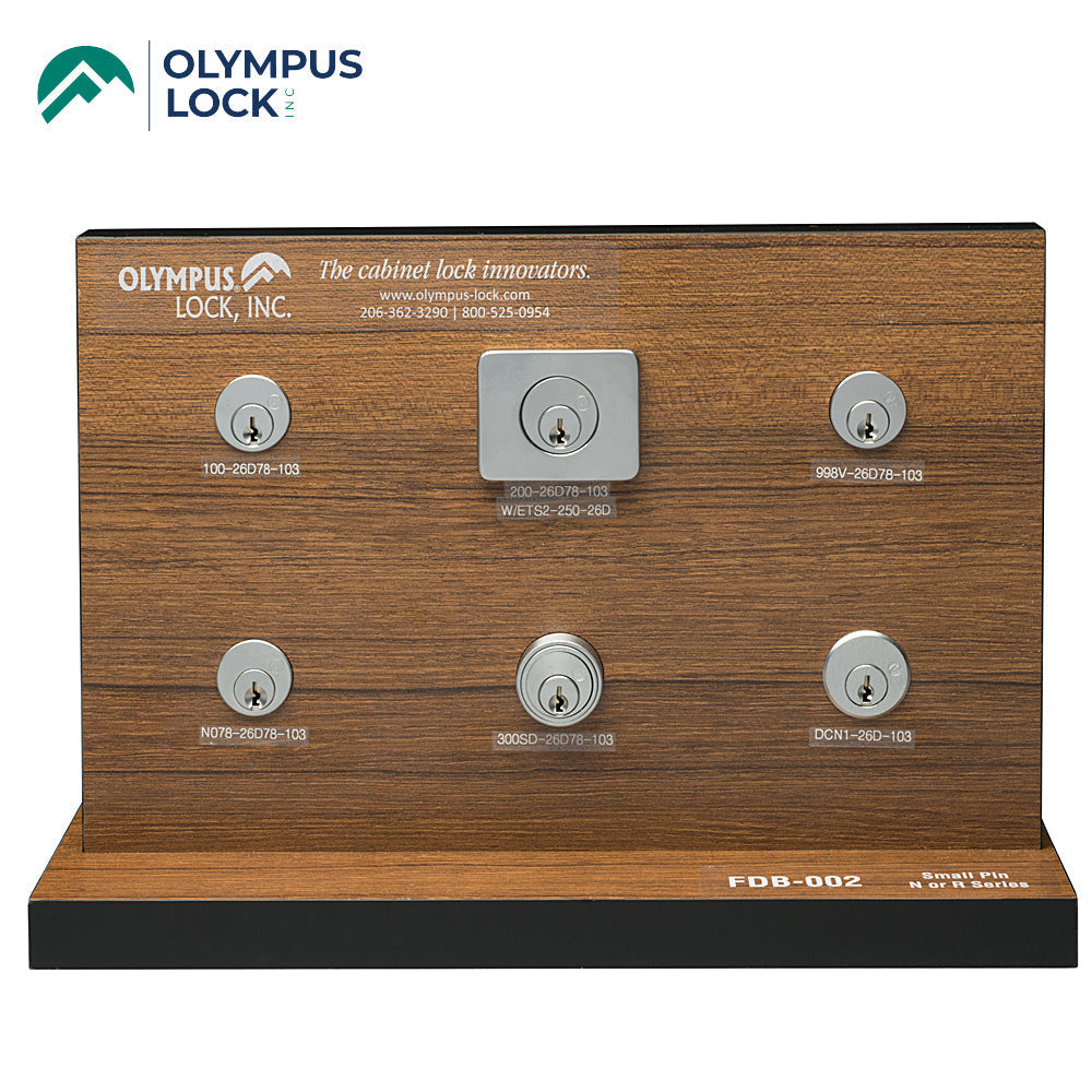 OLYMPUS LOCK - Display Board - Small Pin Locks