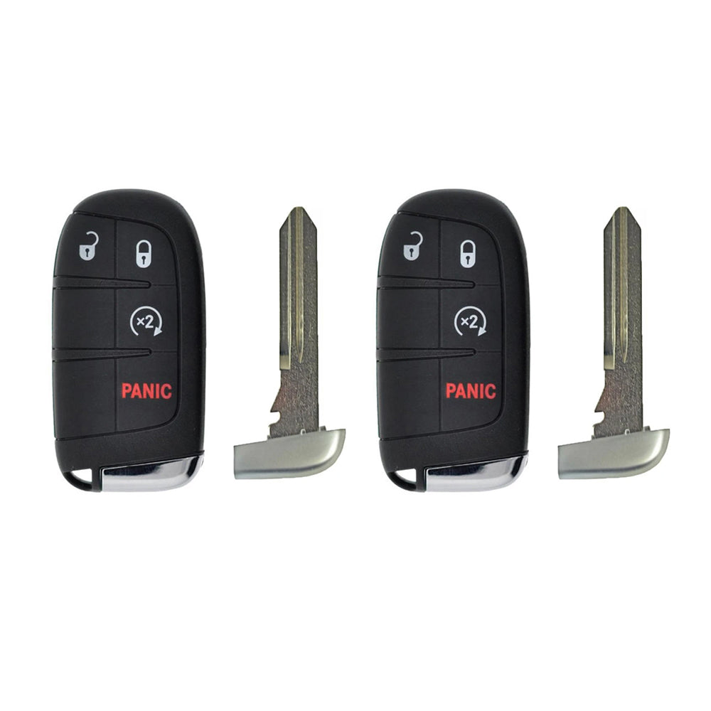 2011 - 2024 Dodge Smart Key 4B Fob FCC# M3N-40821302 (2 Pack ...
