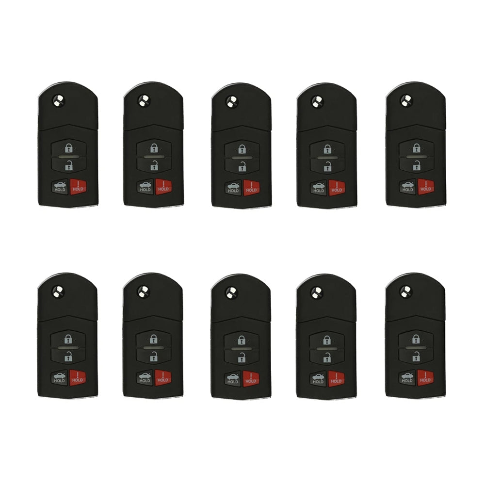 2009 - 2015 Mazda Flip Key 4B FCC# BGBX1T478SKE12501 - BBM4-67-5RY (10 ...