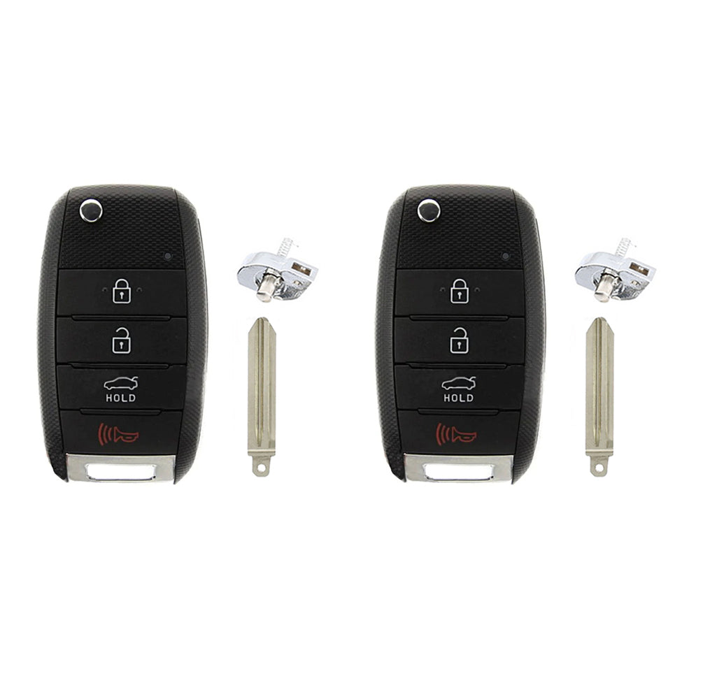 2014 - 2018 Kia Forte Flip Key Shell 4B - KK8 (HY15) (2 Pack ...