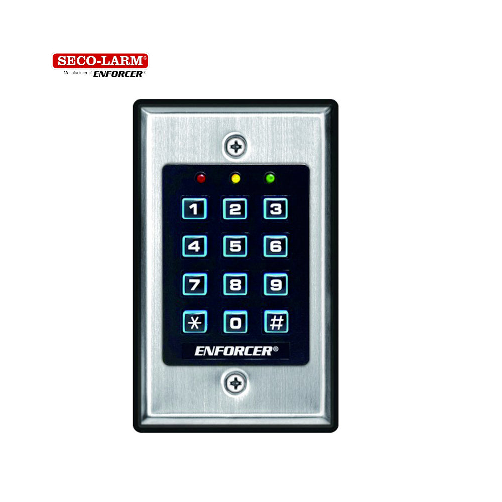 SECO-LARM SK-1011-SDQ Access Control Keypad, 1,000 Users, 1 relay outp