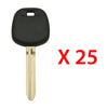 2010-2019 Toyota Scion Transponder Key Blank G Chip TOY44G-PT -25 Pack