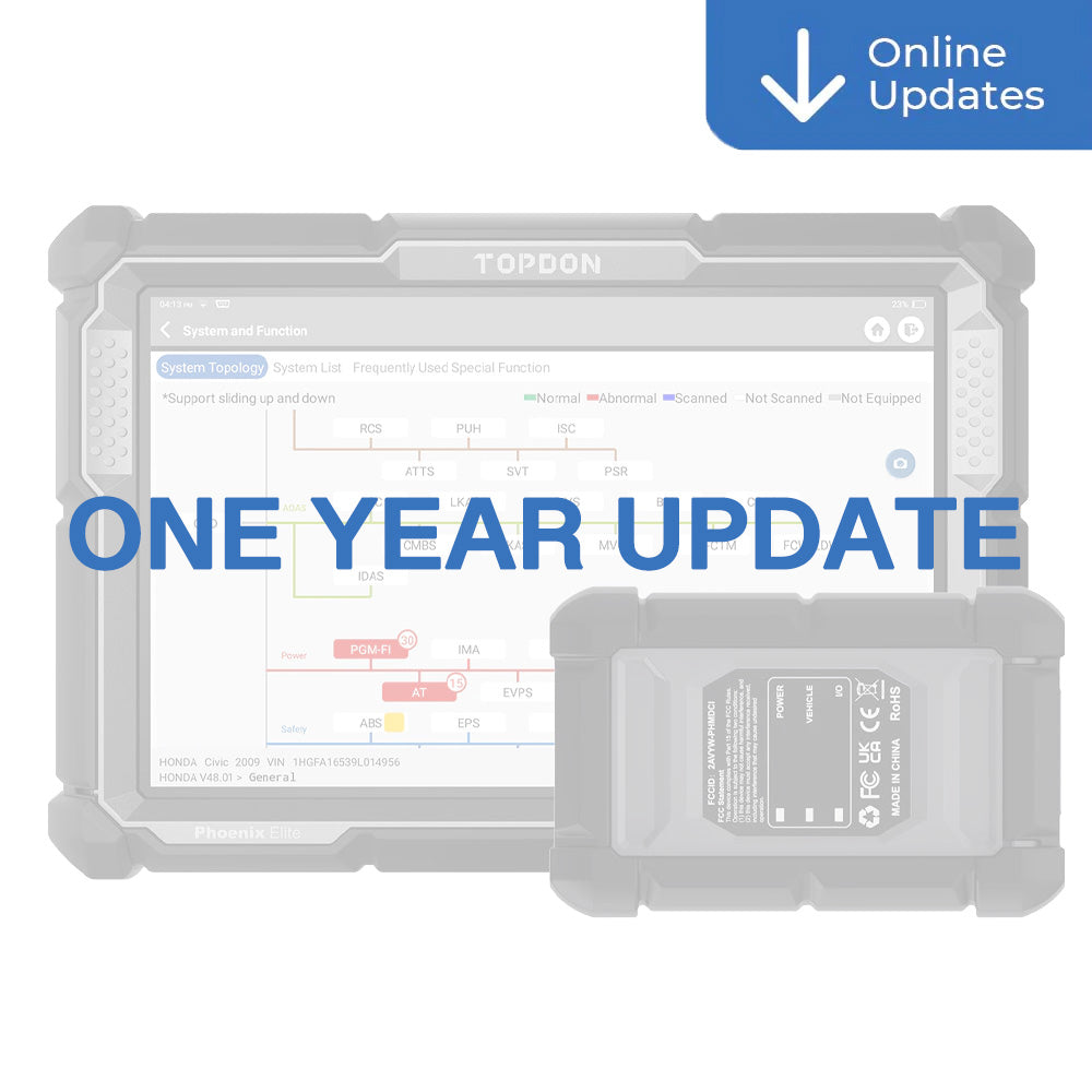 TOPDON PHOENIX ELITE PASSENGER CAR UPDATE ONE-YEAR – Locksmith Keyless
