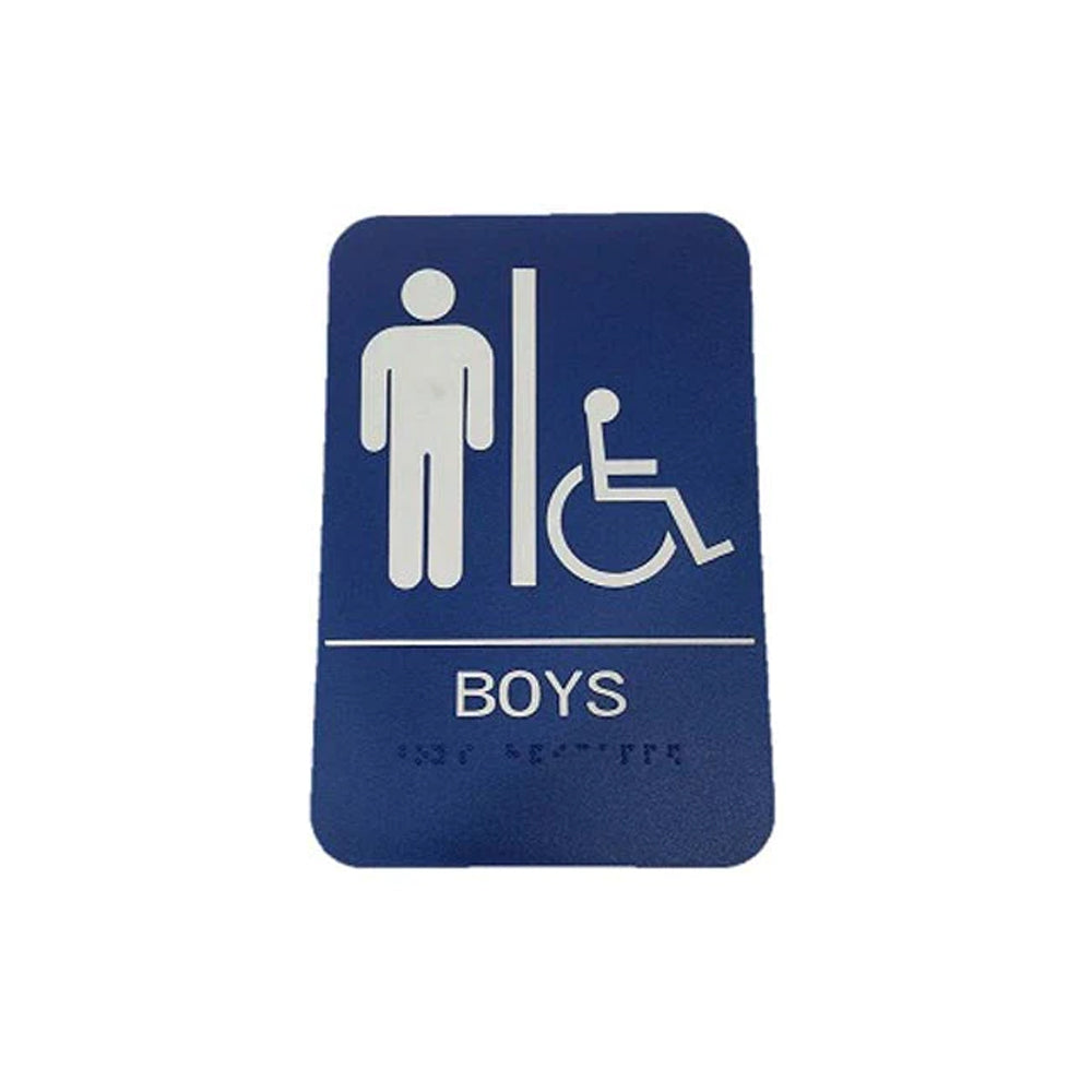 Don-Jo - HS-9070-07 - A.D.A. Sign for Boys/Handicap Rectangle 6 Width ...