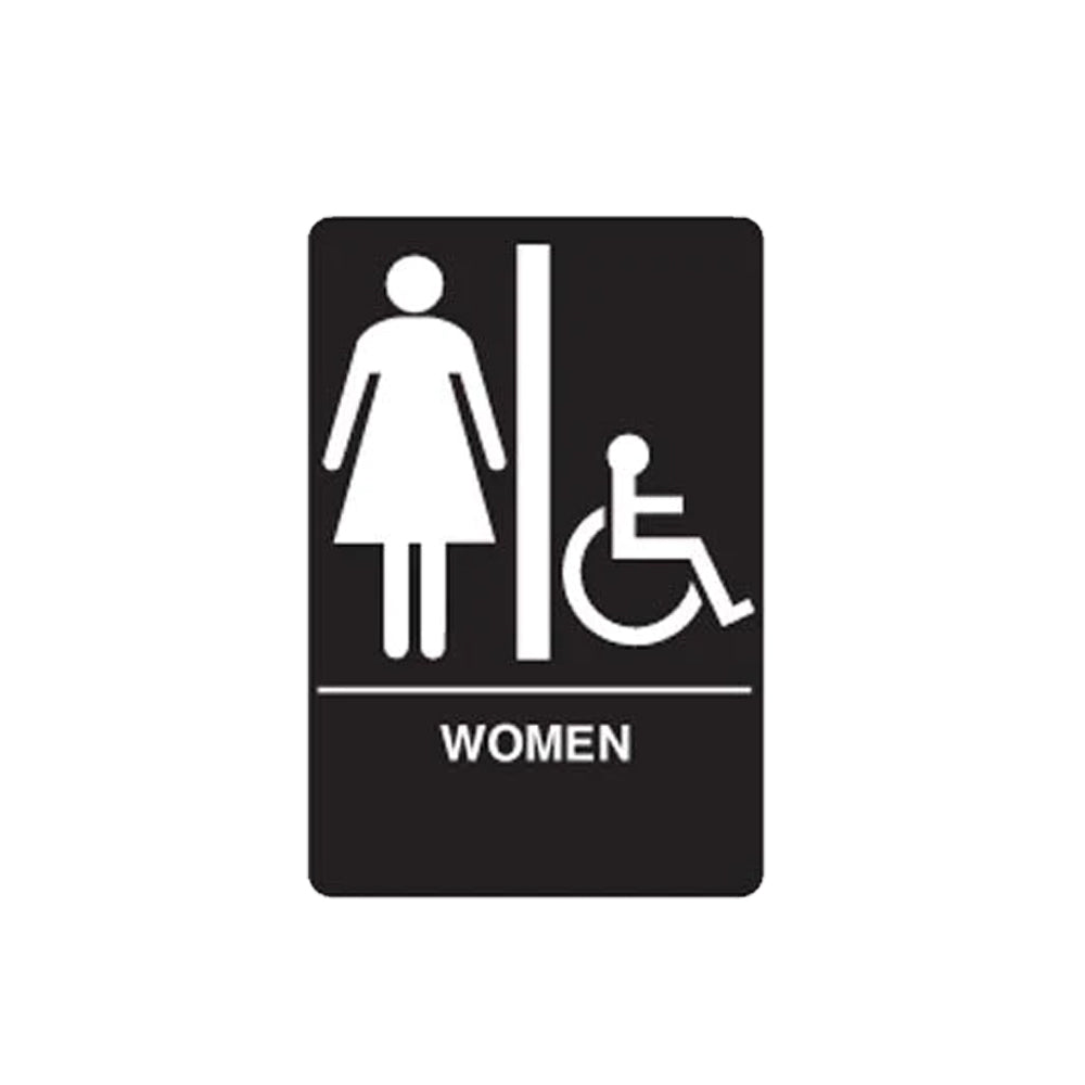 Don-Jo - HS-9090-05 - A.D.A. Sign for Women/Handicap Rectangle 6 Width ...