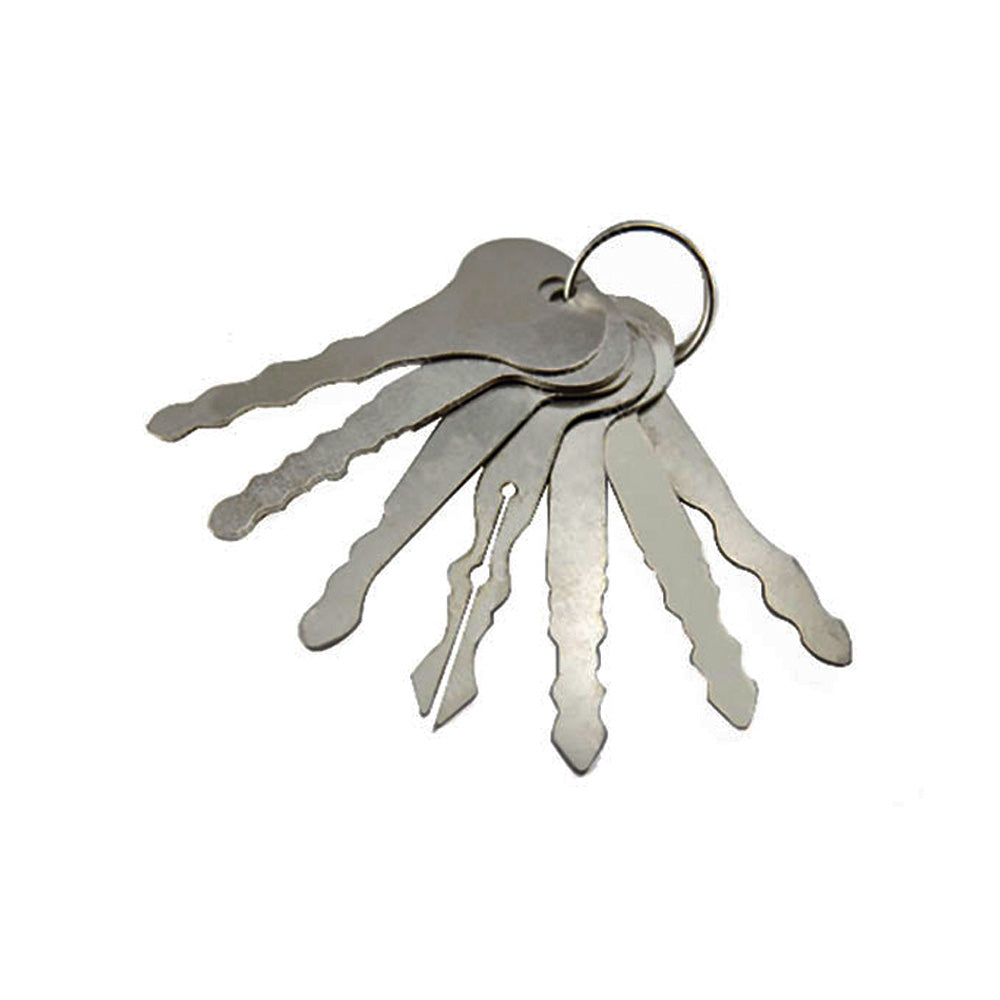 ECS AUTO PARTS Jiggler Car Lock Pick Keychain Tool 7 in One – Locksmith ...