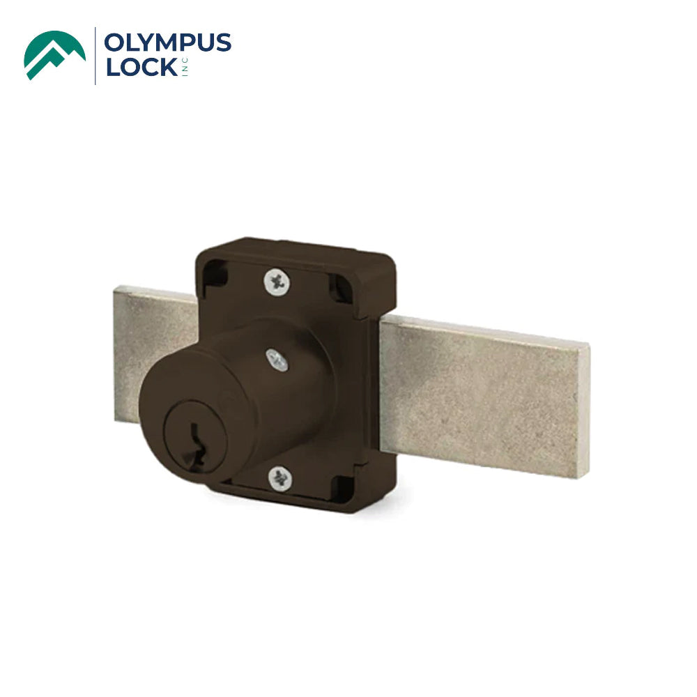 OLYMPUS LOCK - 500B - Cabinet Deadbolt Door Lock - Weather Resistant