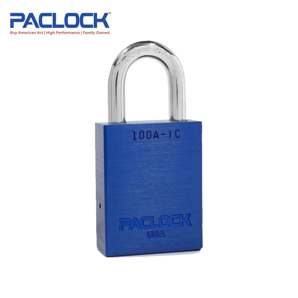 PACLOCK Medium-Duty Aluminum Padlock with 3/4 Inch Shackle Spread 100A