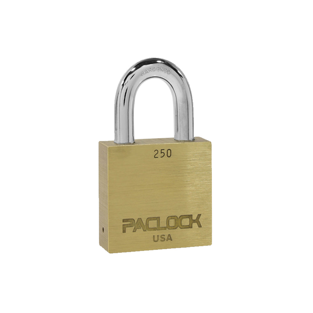 PACLOCK Heavy-Duty Brass Padlock with 3/4 Inch Shackle Spread and PR2 ...