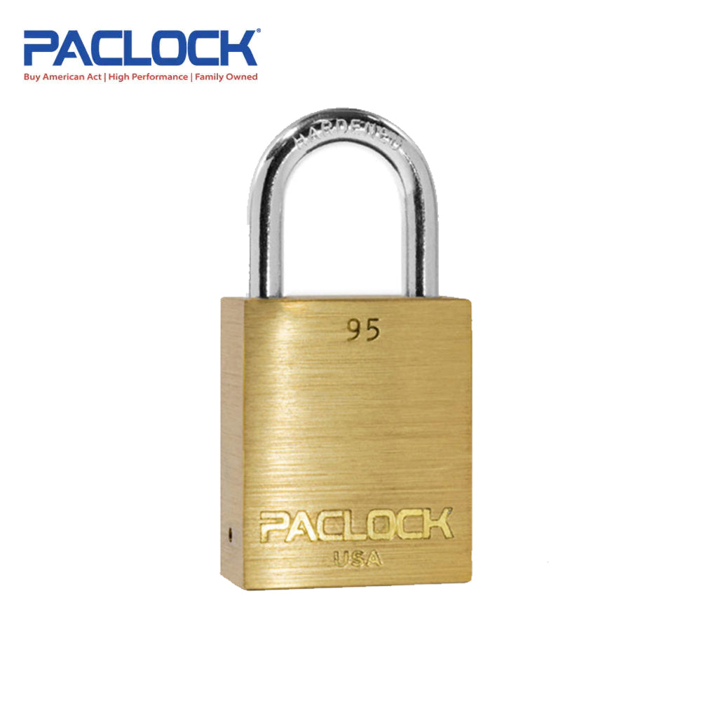 PACLOCK Light-Duty Brass Padlock with 3/4 Inch Shackle Spread 95 Serie