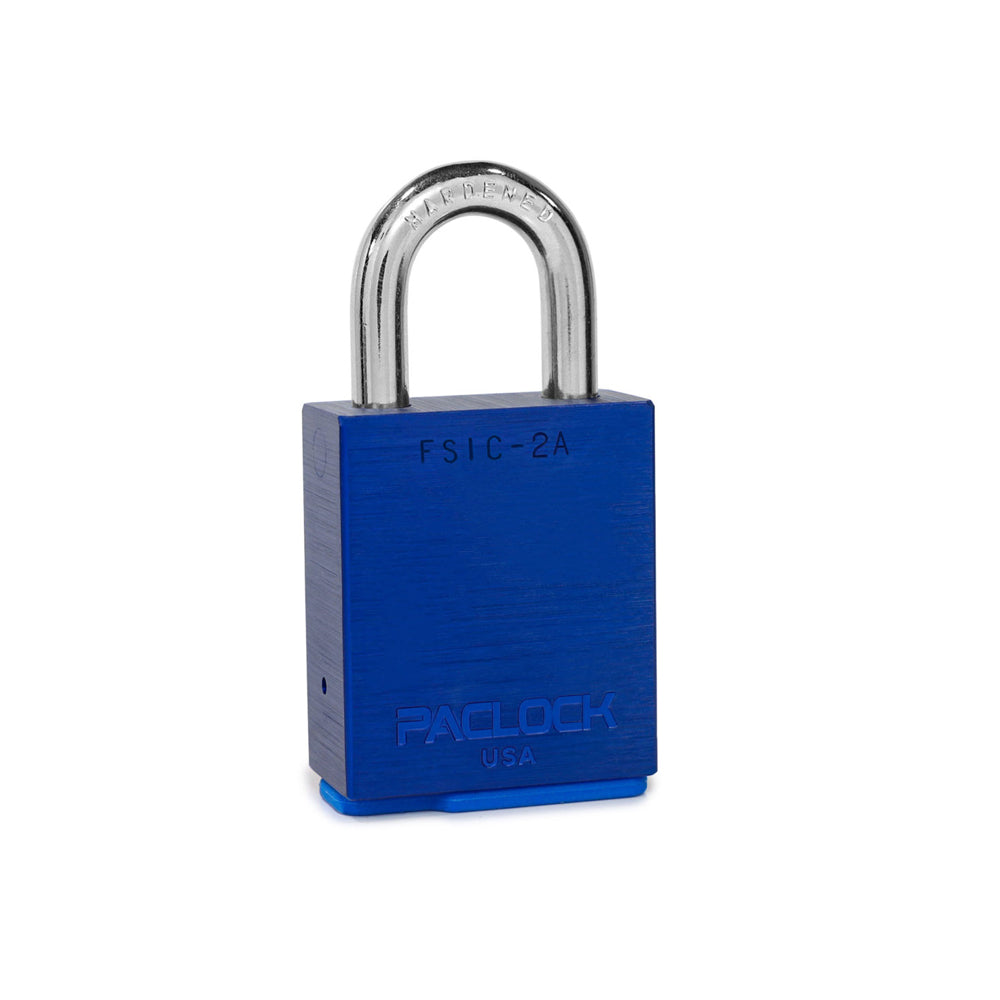 PACLOCK Medium-Duty Aluminum Padlock with 3/4 Inch Shackle Spread FSIC