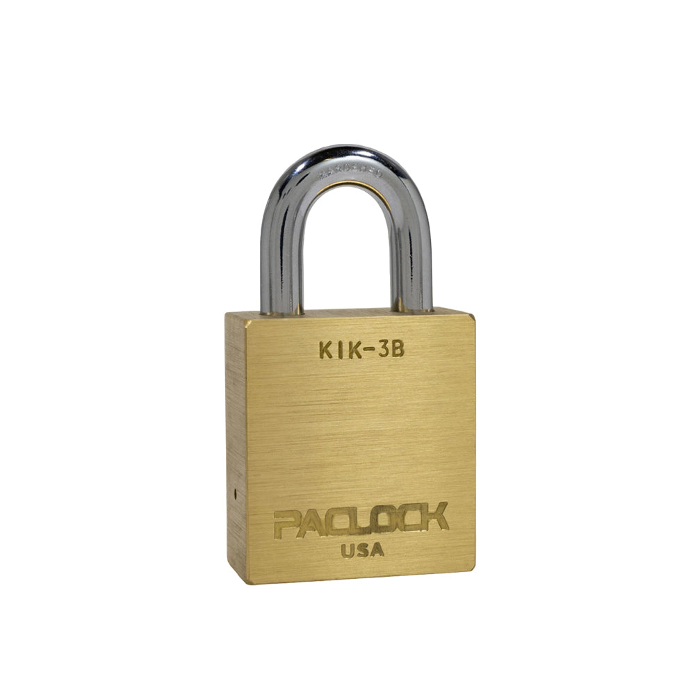 PACLOCK Heavy-Duty Aluminum Padlock with 3/4 Inch Shackle Spread KiK-3 ...