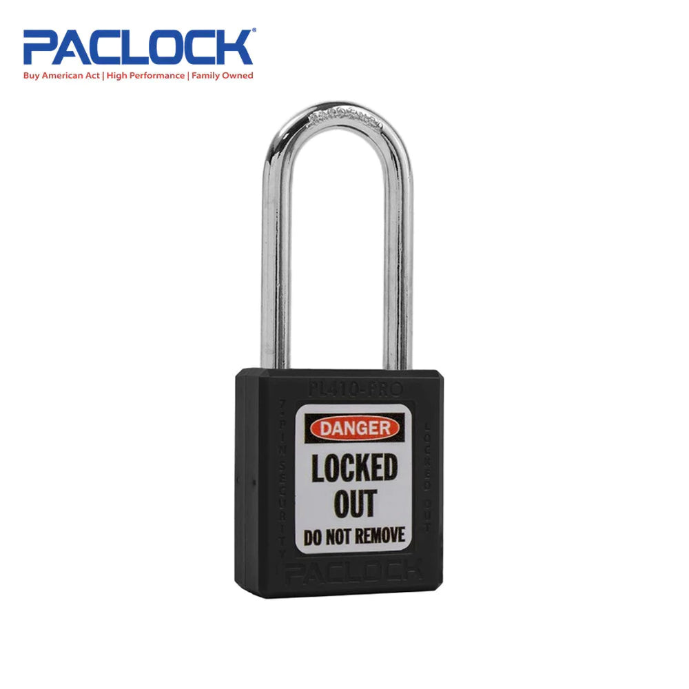 PACLOCK Thermoplastic 7-Pin Lock - Tag Out Padlock with Shackle Spread ...