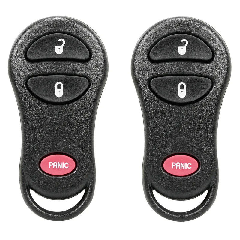 1999 - 2004 Dodge Jeep Keyless Entry 3B Fob FCC# GQ43VT9T (2 Pack ...