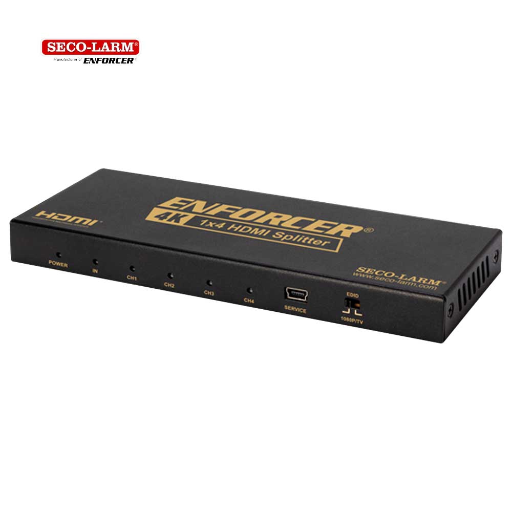 SECO-LARM MVD-AH14-01Q 4K HDMI Splitter with 4 HDMI Outputs