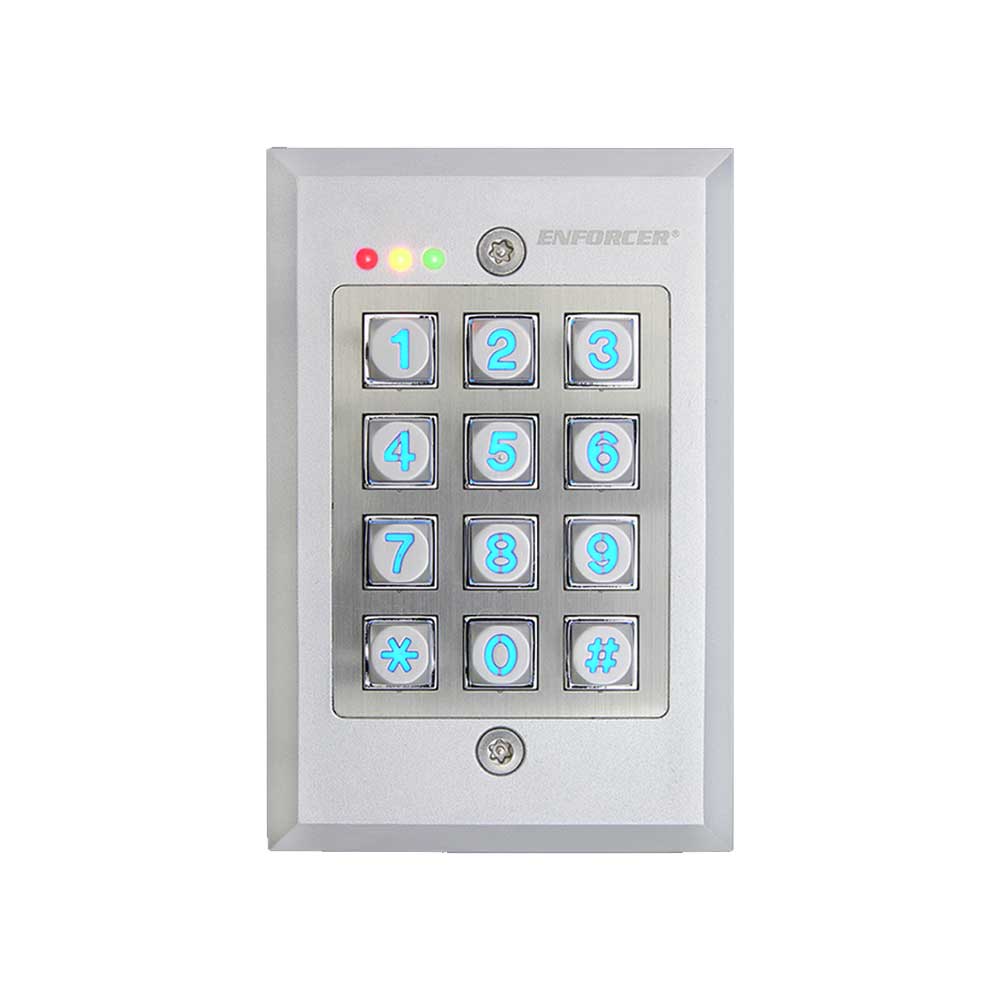 SECO-LARM SK-1123-FDQ Vandal Resistant Flush-Mount Access Control Keyp